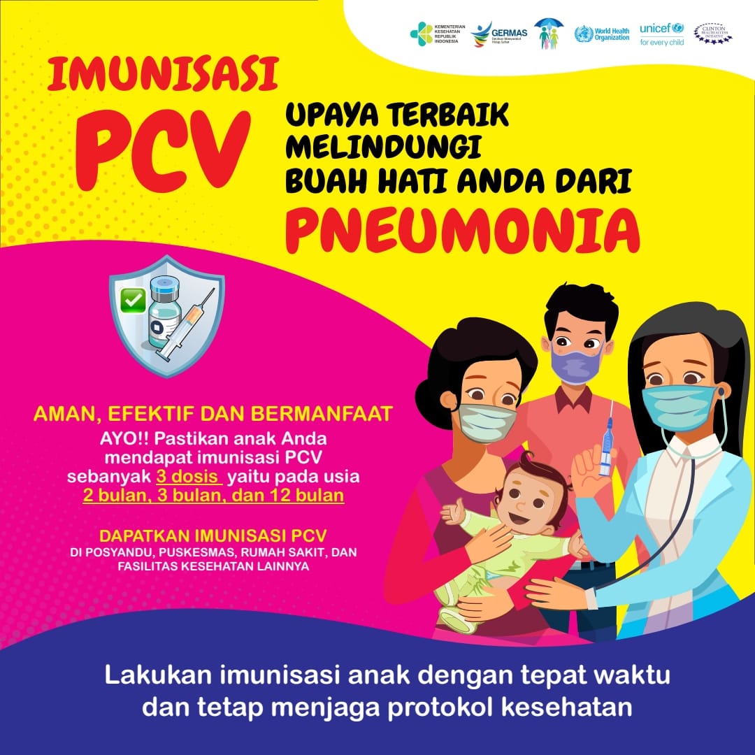 Imunisasi PCV untuk melindungi Buah Hati Anda dari Pneumonia – Puskesmas Botania Kota Batam
